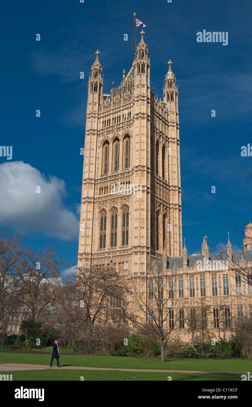 The Victoria Tower and the Palace of Westminster, London, England, UK ...