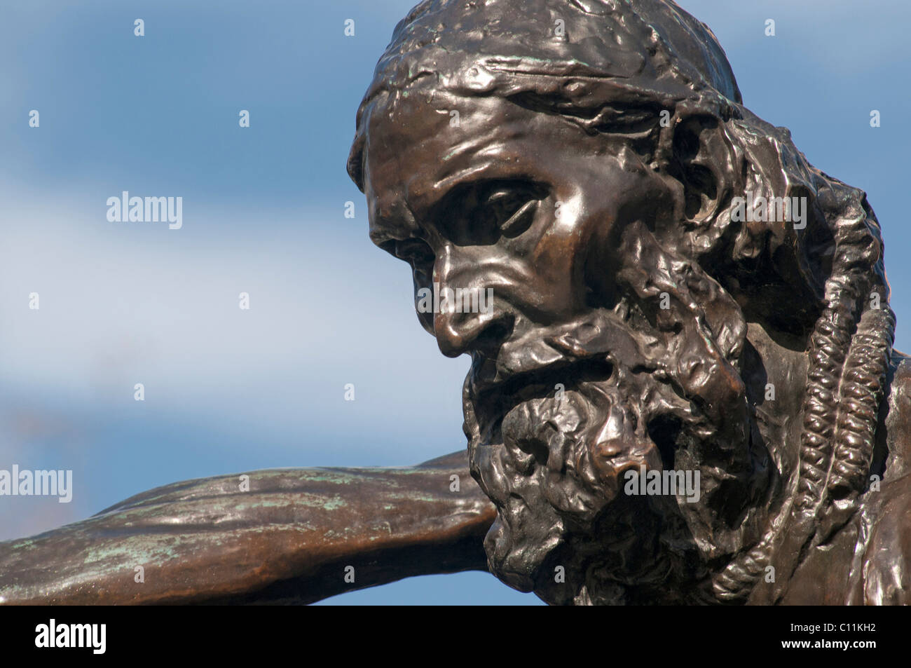 The Burghers of Calais statue by Auguste Rodin in the Victoria Tower ...