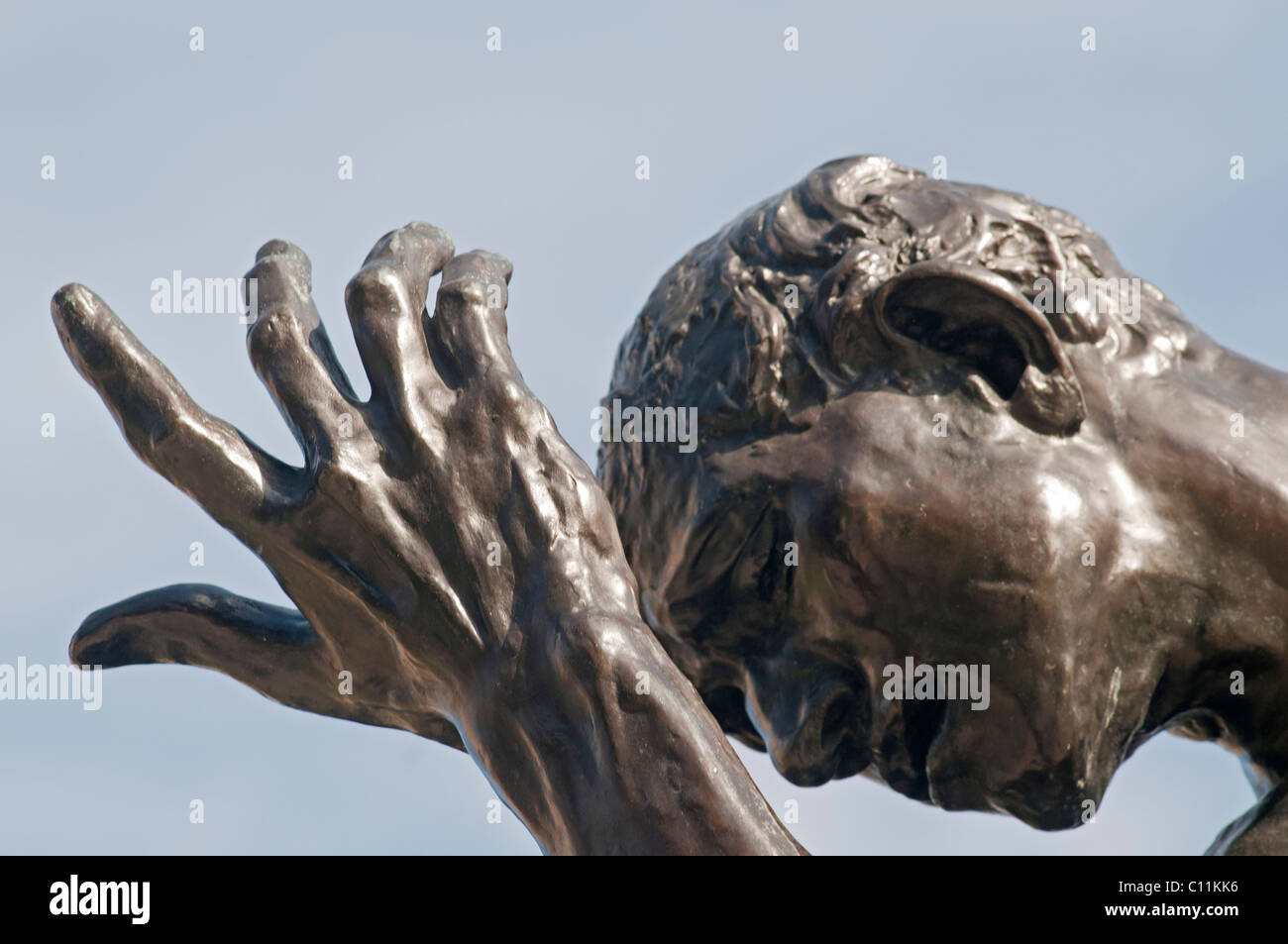 The Burghers of Calais statue by Auguste Rodin in the Victoria Tower ...