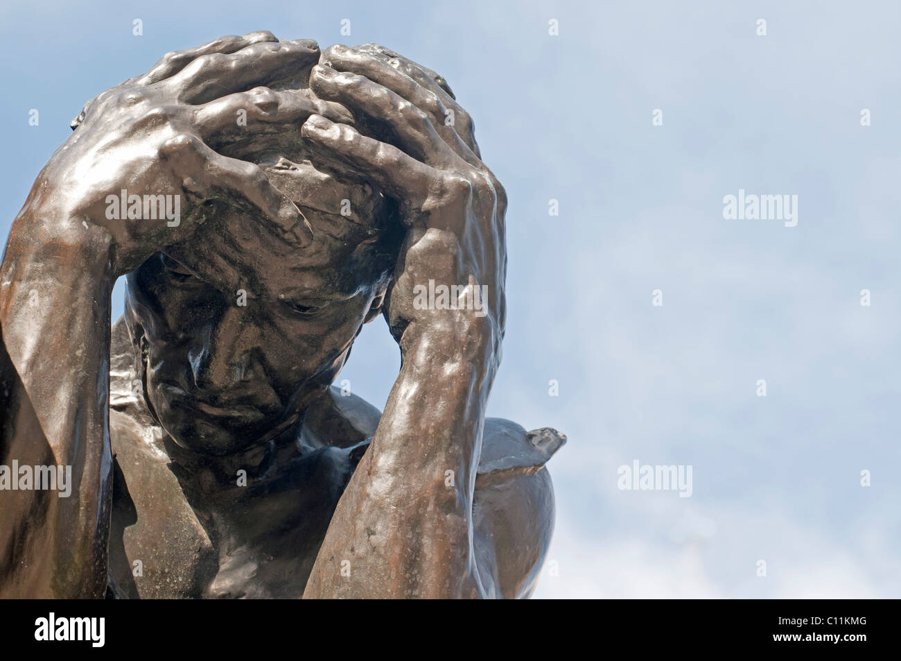The Burghers of Calais statue by Auguste Rodin in the Victoria Tower ...