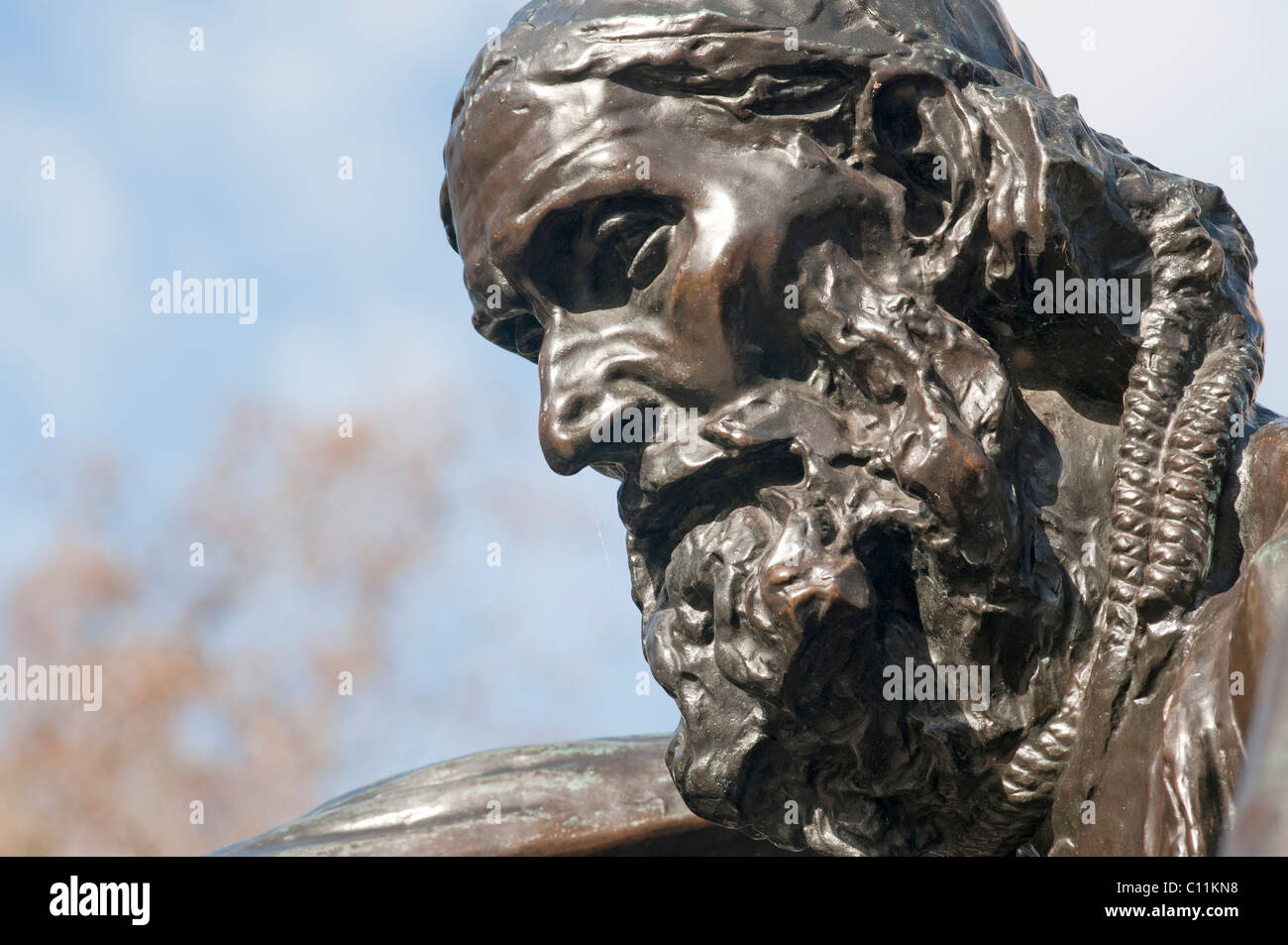 The Burghers of Calais statue by Auguste Rodin in the Victoria Tower ...