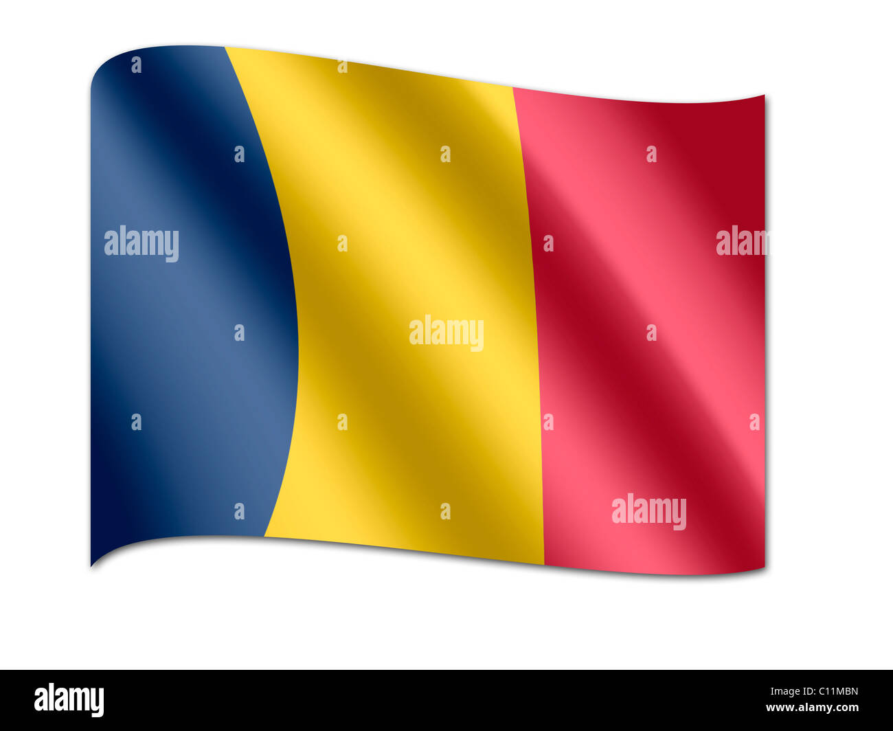 Flag of Chad Stock Photo - Alamy
