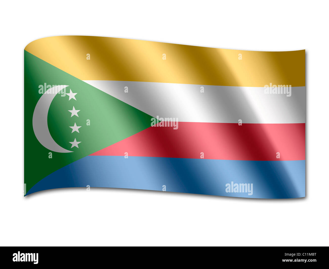 Flag of the Comoros Stock Photo - Alamy