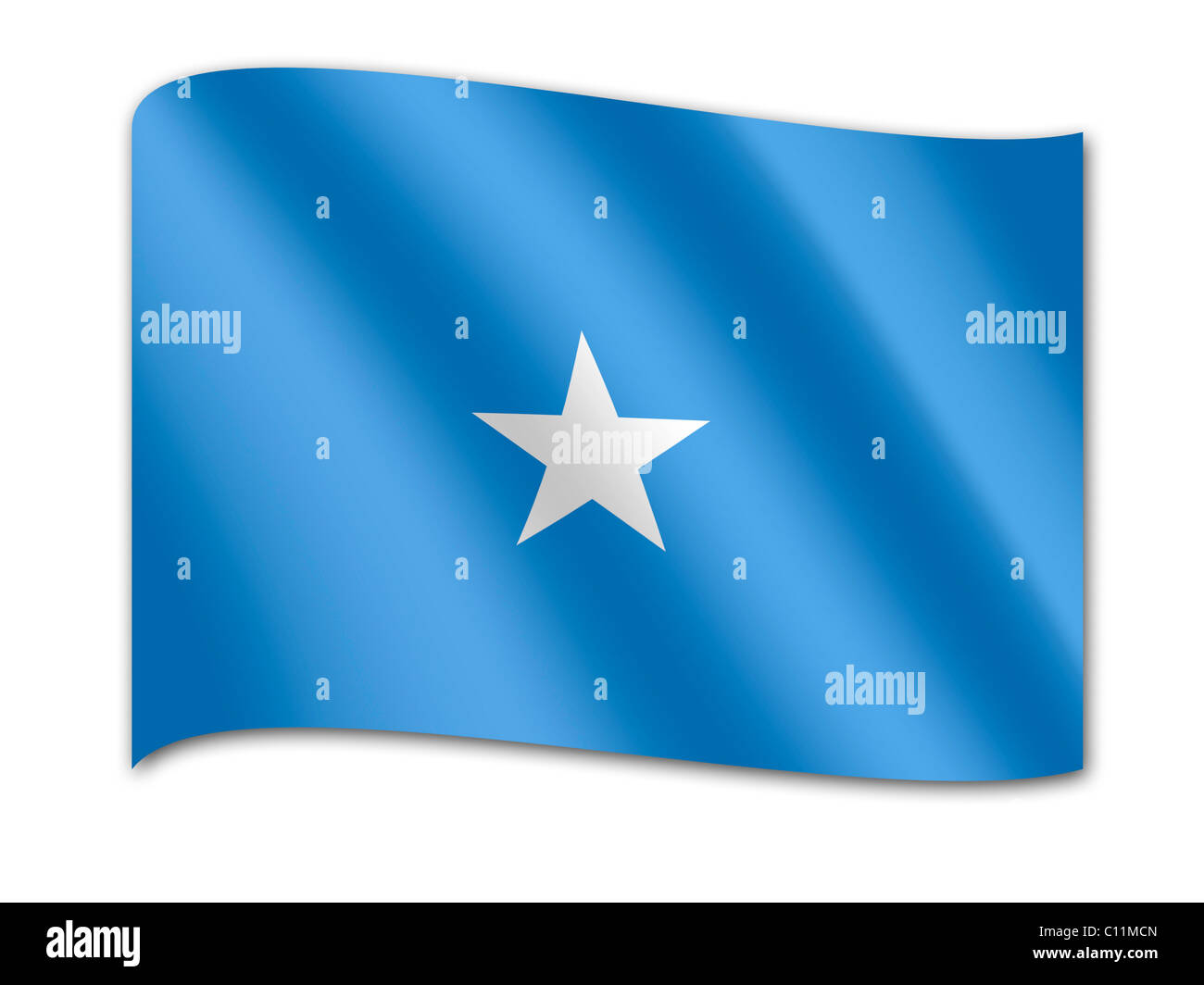 Flag of Somalia Stock Photo - Alamy