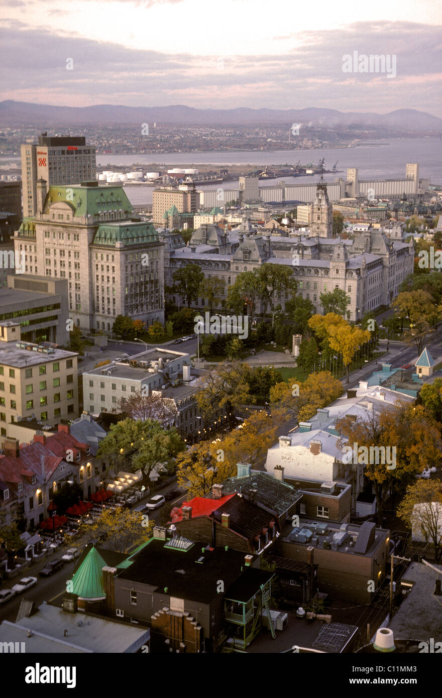 Overview, capital city, Quebec, Quebec City, Quebec Province, Canada ...