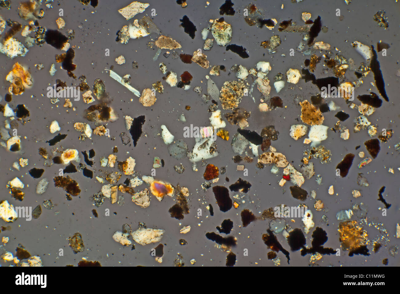 Volcanic ash microscope hi-res stock photography and images - Alamy