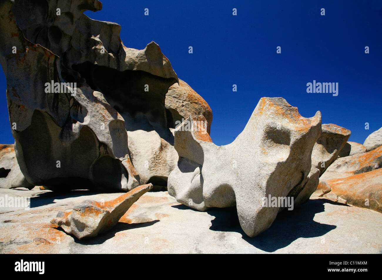 The famous Remarkable Rocks at Flinders Chase National Park on Kangaroo ...