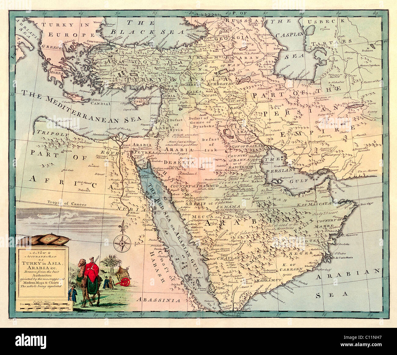 Old map of asia hi-res stock photography and images - Alamy