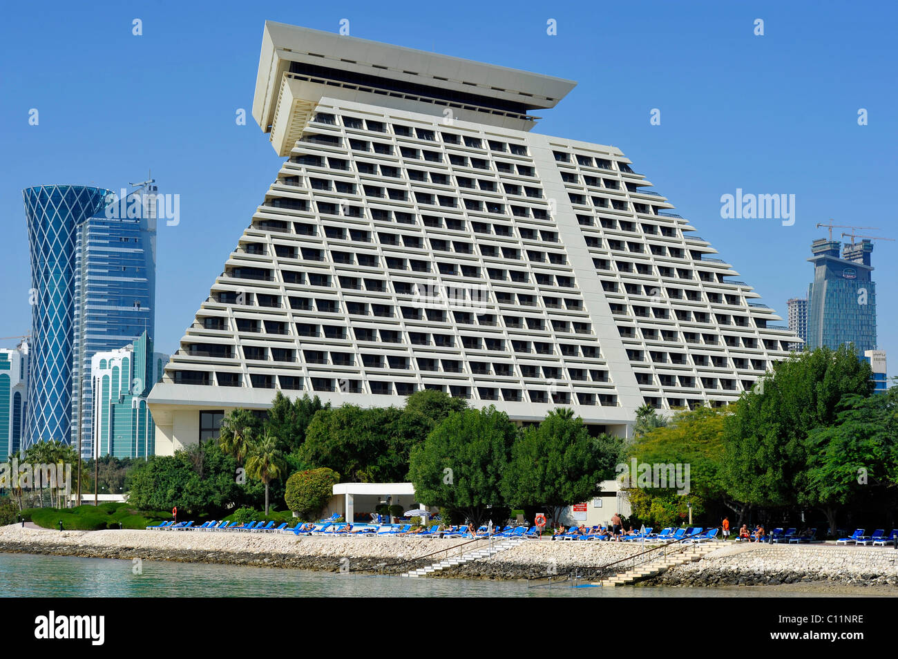 Hotel Doha Sheraton, Doha, Qatar, Persian Gulf, Middle East, Asia Stock ...