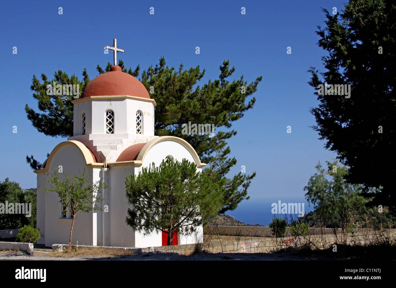 Chapel near Myrtos, Crete, Greece, Europe Stock Photo - Alamy