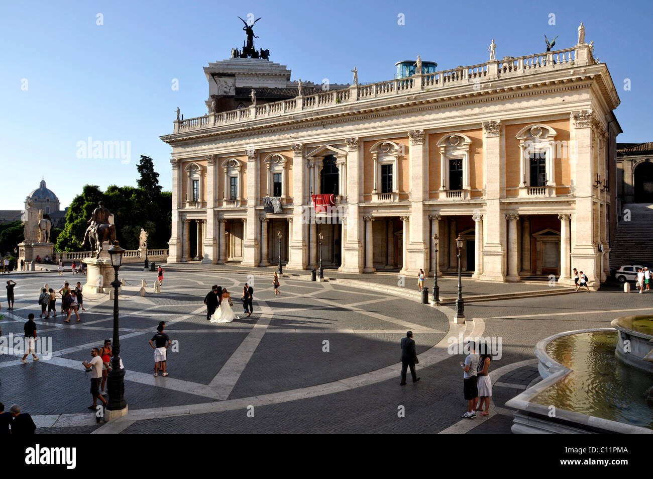 Palazzo Nuovo, Piazza del Campidoglio Capitol Square, Rome, Lazio ...