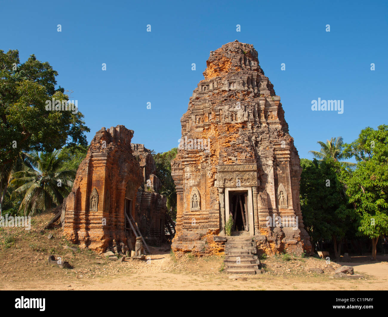 Lolei temples, Siem Reap, Cambodia - a temple dedicated by king ...