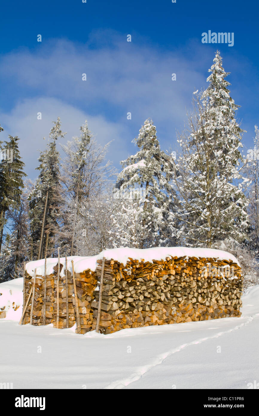 Stacked firewood hi-res stock photography and images - Alamy