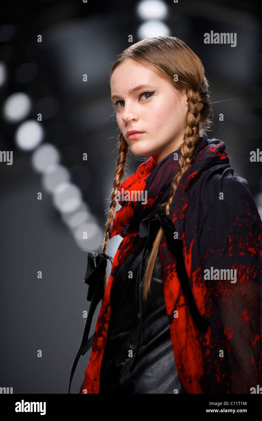 Models exhibit the PPQ autumn 2011 collection at the BFC Showspace at ...