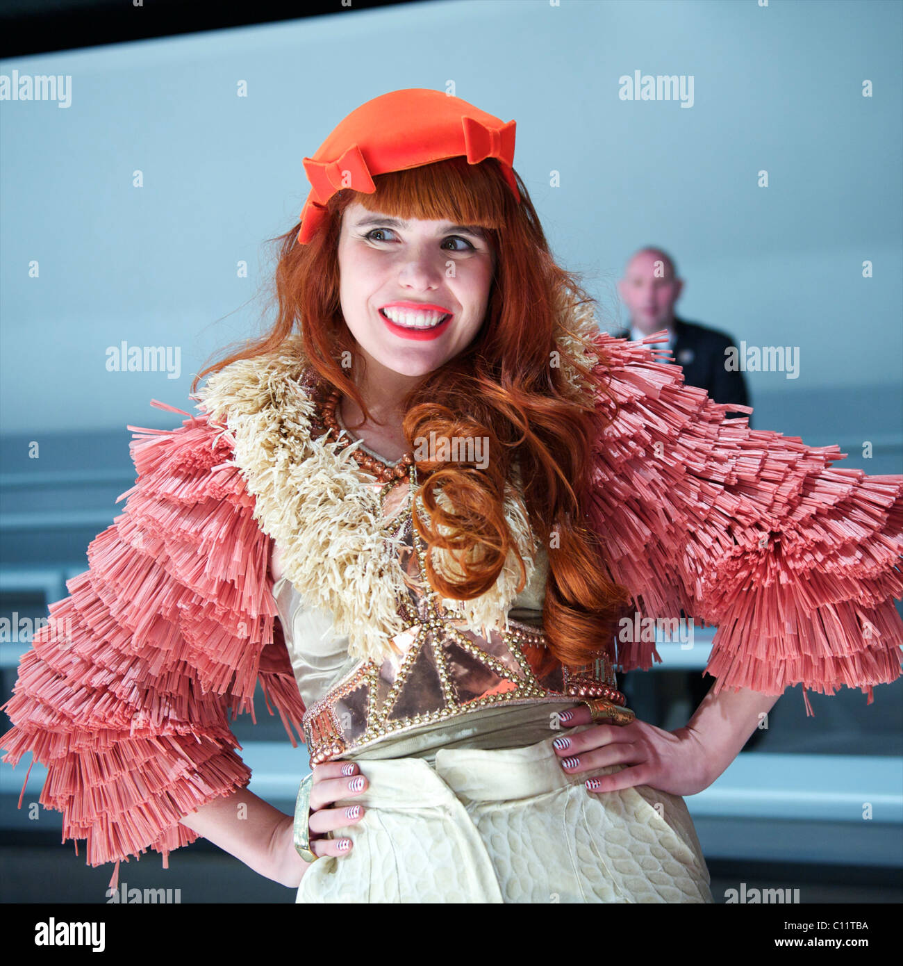 Singer Paloma Faith attends the PPQ autumn 2011 collection at the BFC ...