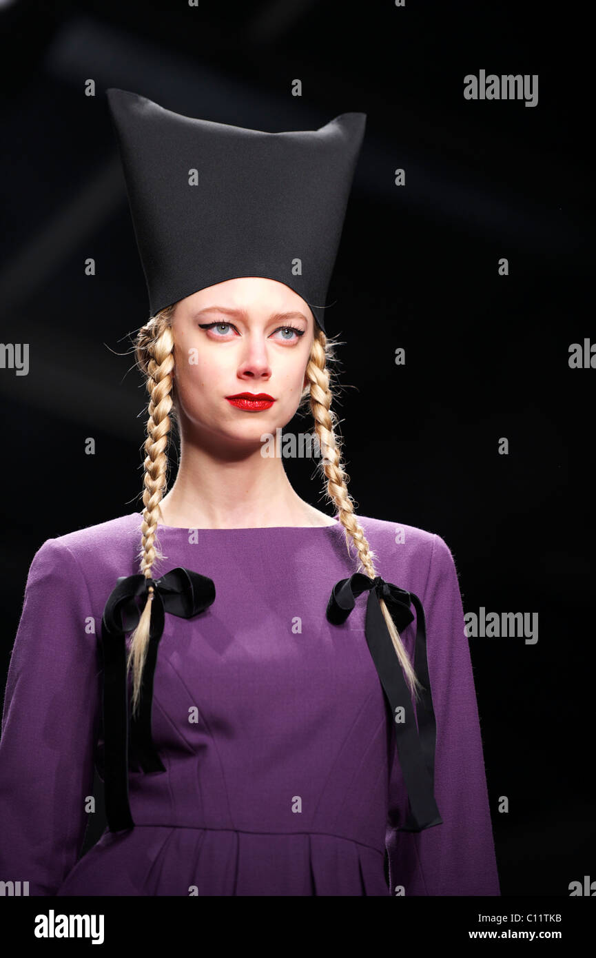 Models exhibit the PPQ autumn 2011 collection at the BFC Showspace at ...