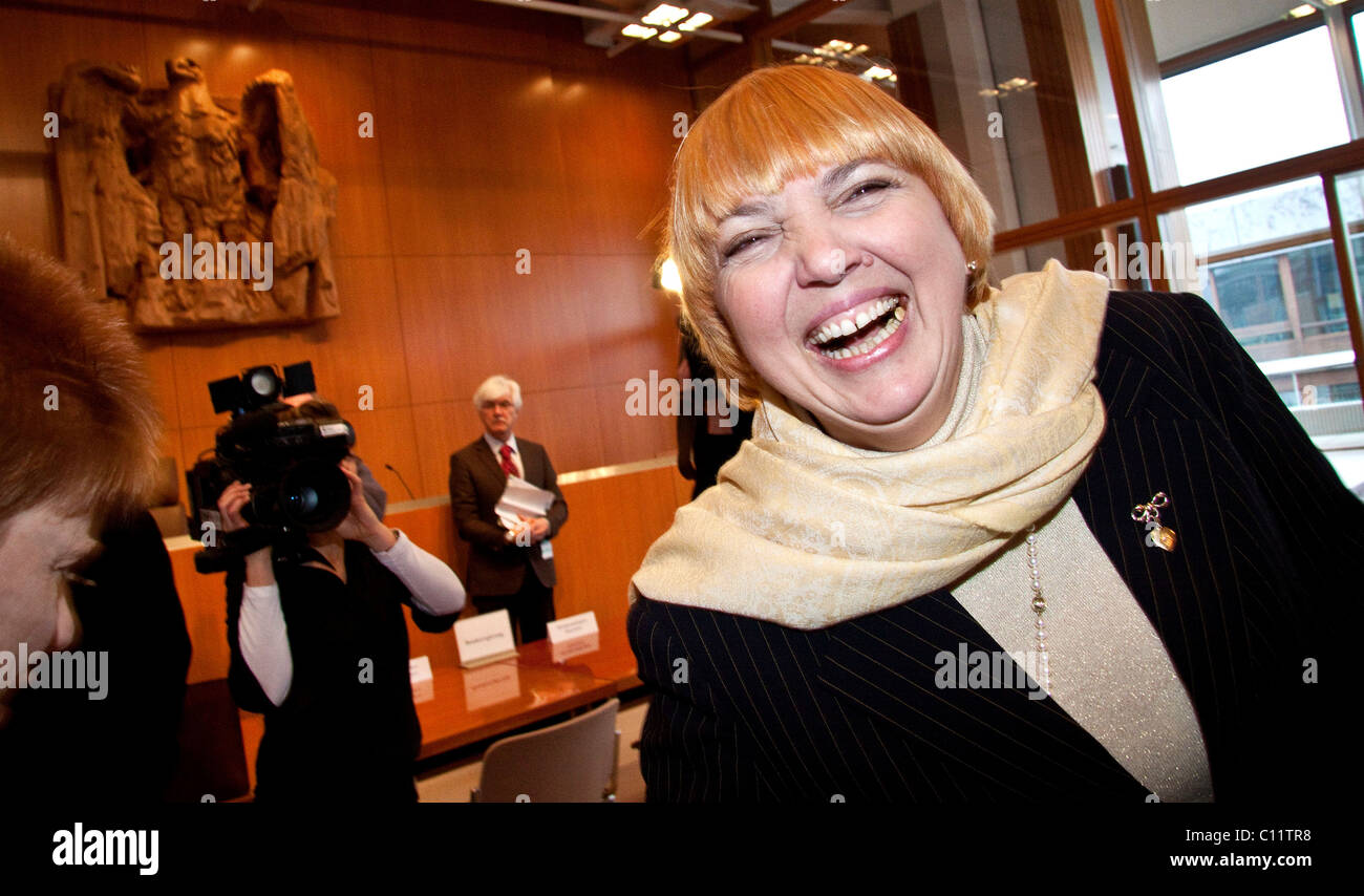 Member of German Parliament Claudia Roth, ruling of the Federal ...