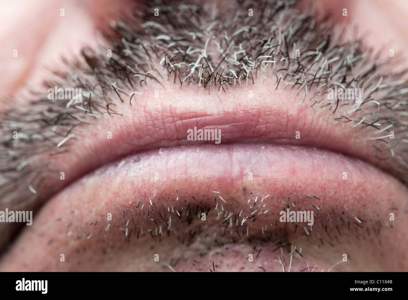 Detail view of a male mouth Stock Photo - Alamy