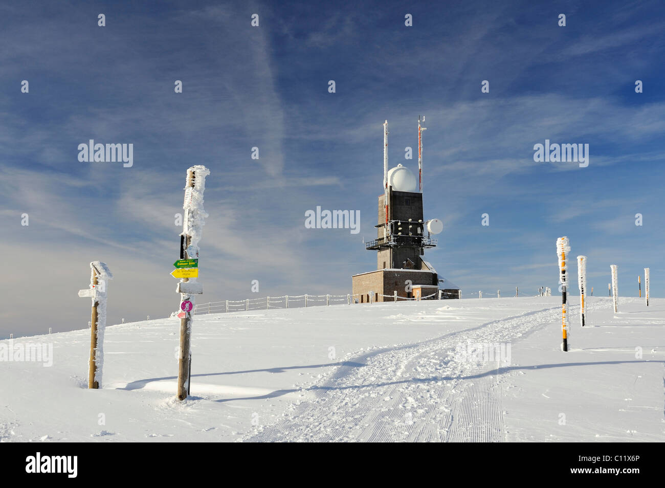 The weather radar system of the German Weather Service on the 1493m ...