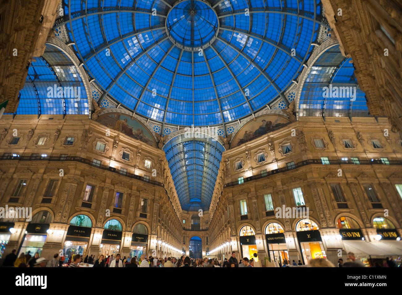 Galleria Vittorio Emanuele II shopping mall, arcade, Milan, Lombardy ...