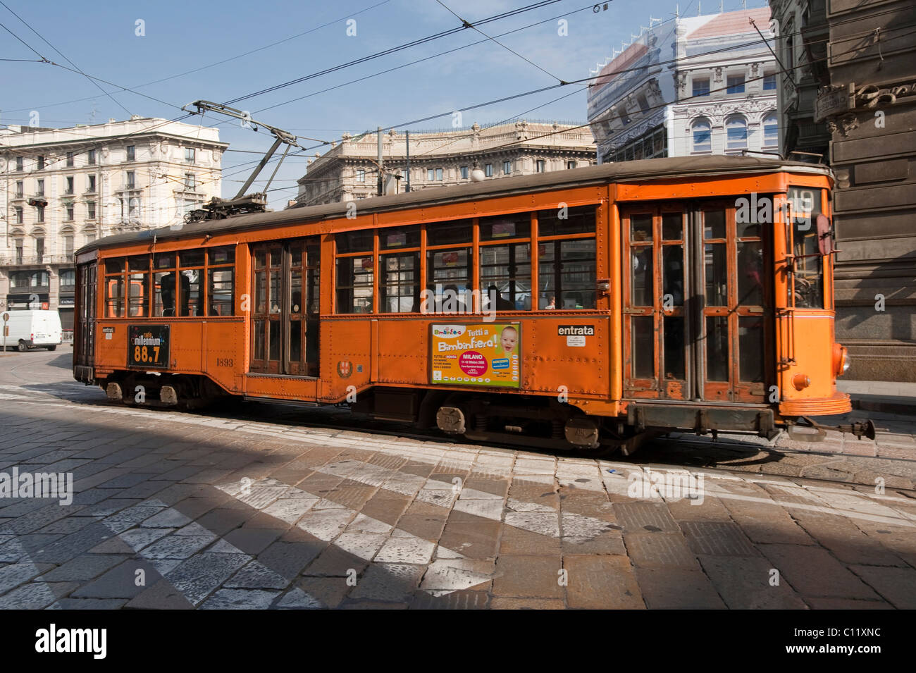 Tram in Milan, Lombardy, Italy, Europe Stock Photo - Alamy