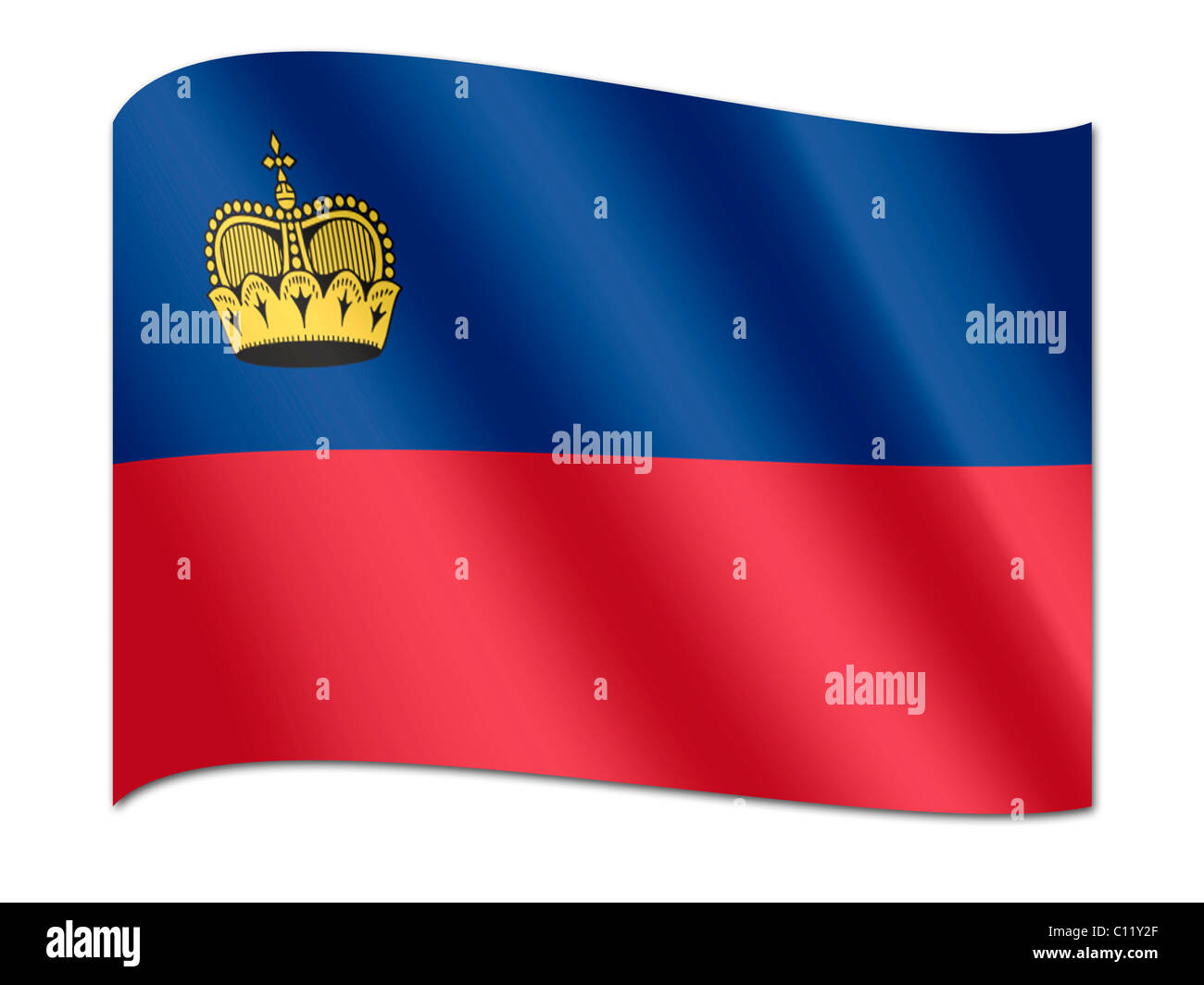 Flag of Liechtenstein Stock Photo - Alamy