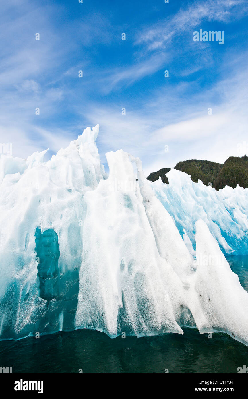 Alaska. Glacier blue ice iceberg in LeConte Bay, Southeast Alaska Stock ...