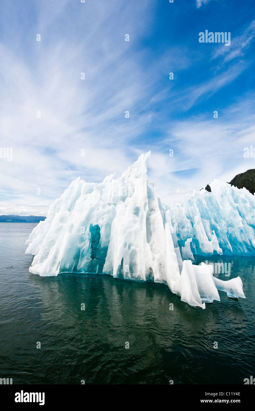Alaska. Glacier blue ice iceberg in LeConte Bay, Southeast Alaska Stock ...