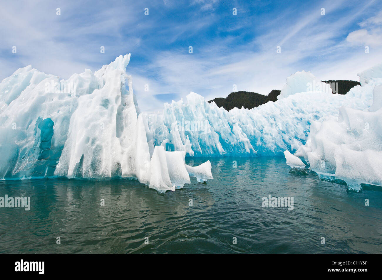 Alaska. Glacier blue ice iceberg in LeConte Bay, Southeast Alaska Stock ...