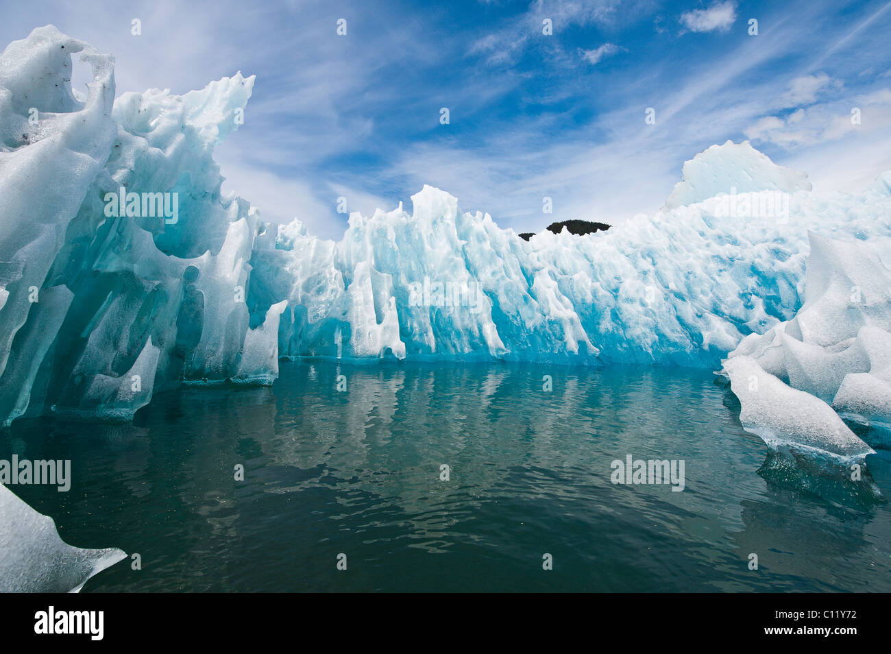 Alaska. Glacier blue ice iceberg in LeConte Bay, Southeast Alaska Stock ...