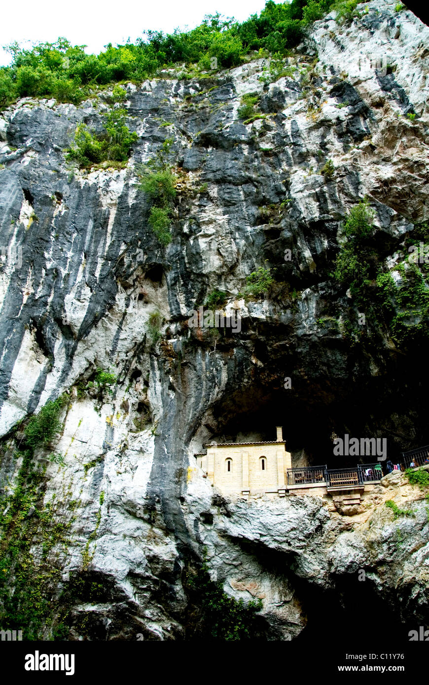 National Shrine of Covadonga, Santuario de Covadonga, Santa Cueva holy ...