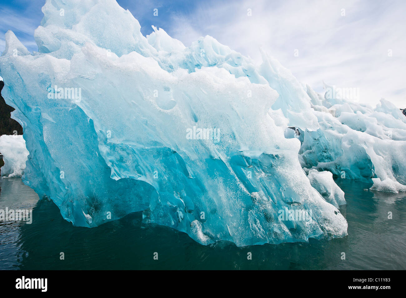 Alaska. Glacier blue ice iceberg in LeConte Bay, Southeast Alaska Stock ...