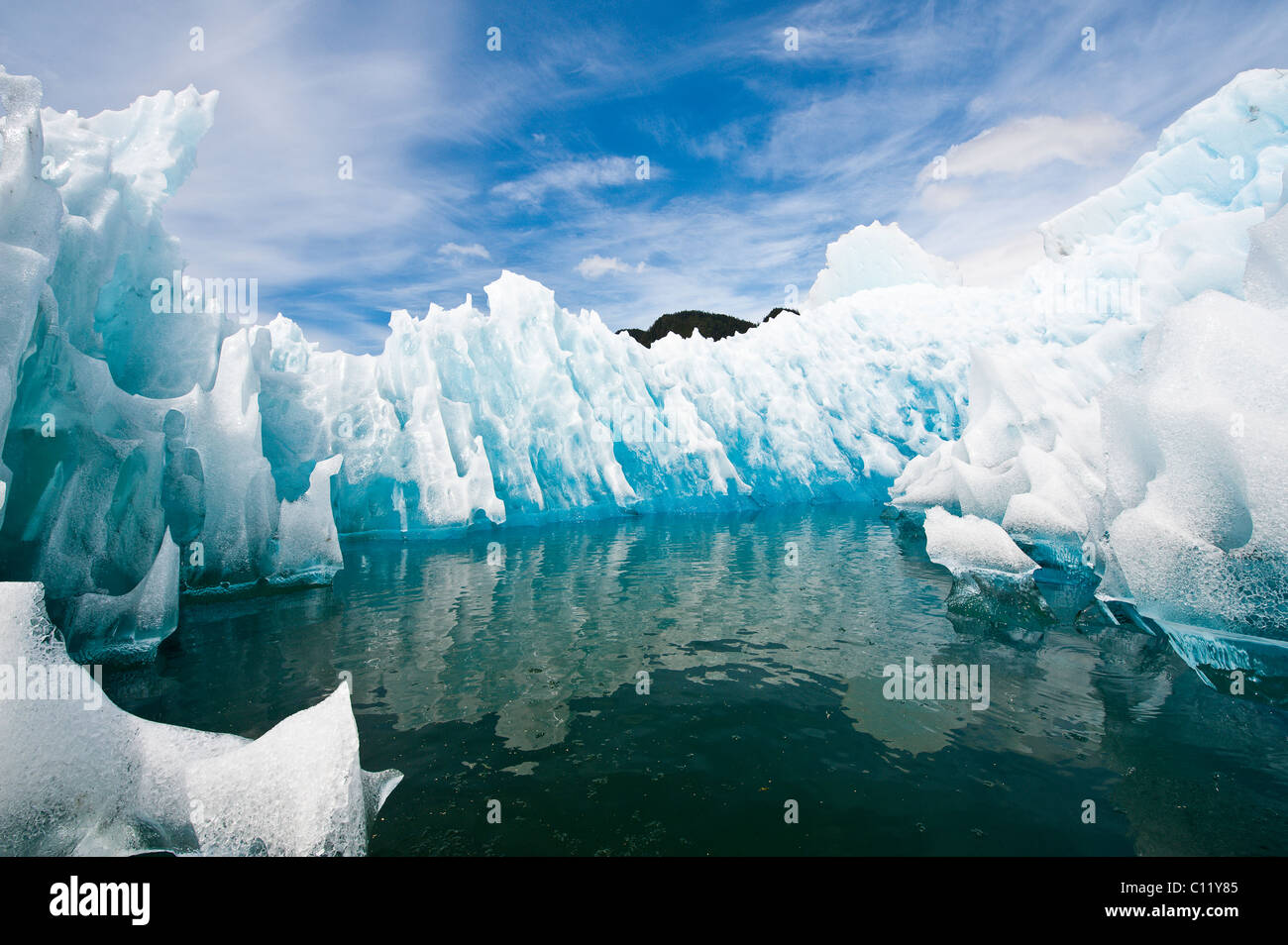 Alaska. Glacier blue ice iceberg in LeConte Bay, Southeast Alaska Stock ...