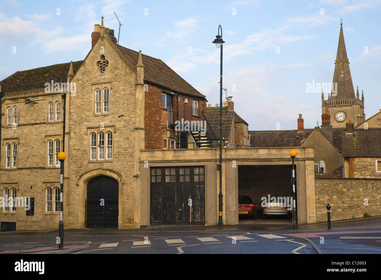 View of St Andrews Church from Timber Street, Chippenham, Wiltshire ...