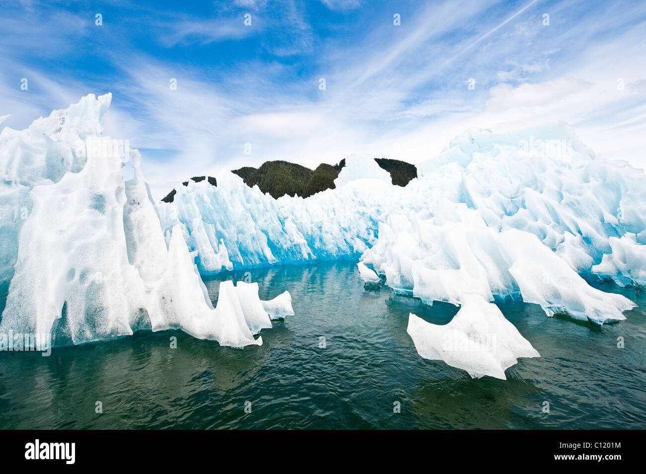 Alaska. Glacier blue ice iceberg in LeConte Bay, Southeast Alaska Stock ...