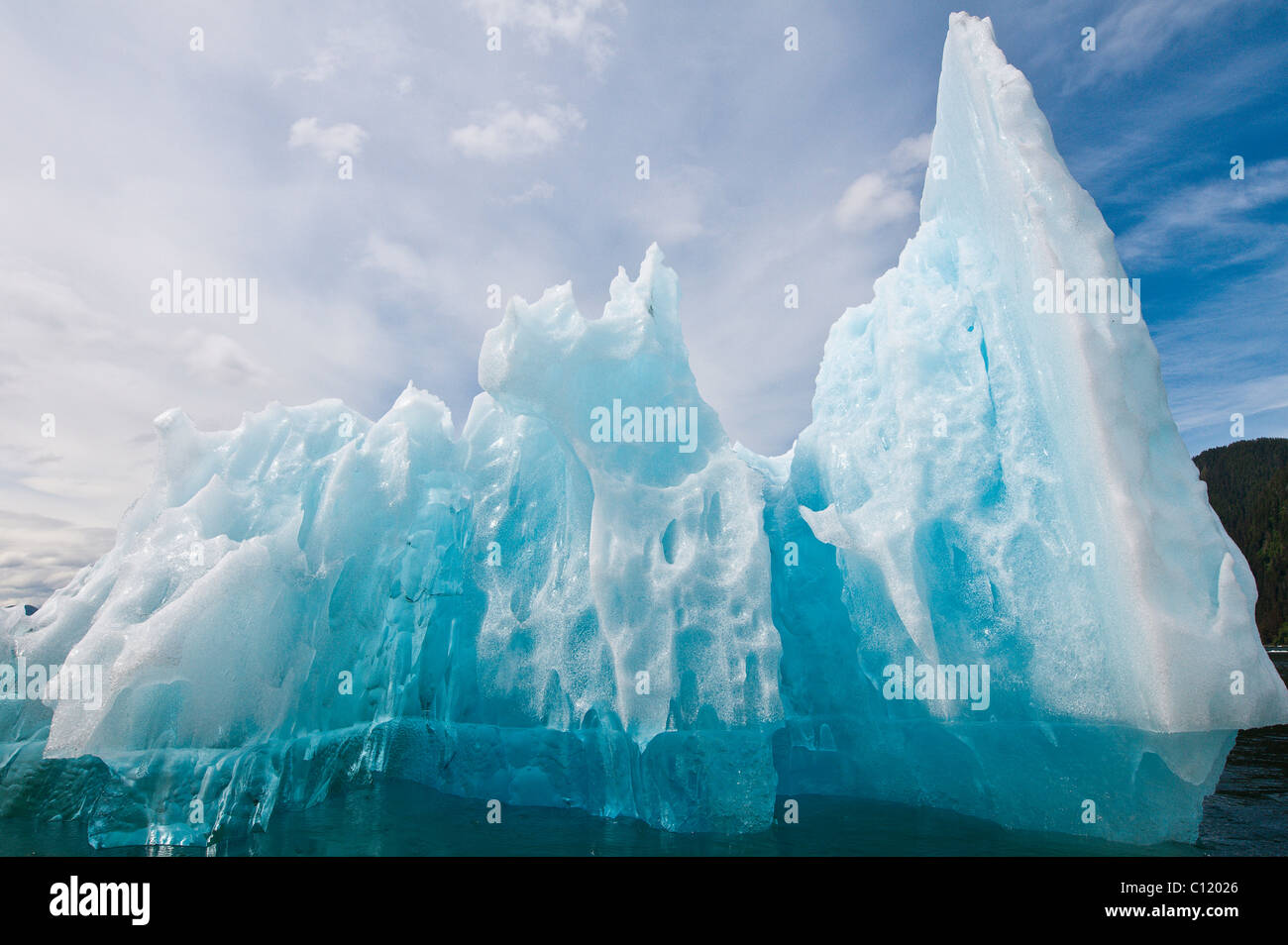 Alaska. Glacier blue ice iceberg in LeConte Bay, Southeast Alaska Stock ...