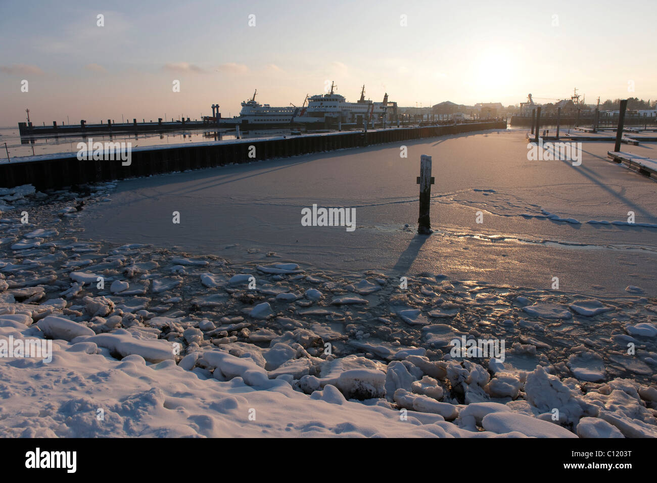 Even in deepest winter the ferry service between the mainland and the ...