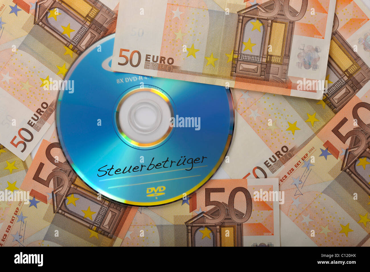 Dvd cd euro bills symbolic hi-res stock photography and images - Alamy