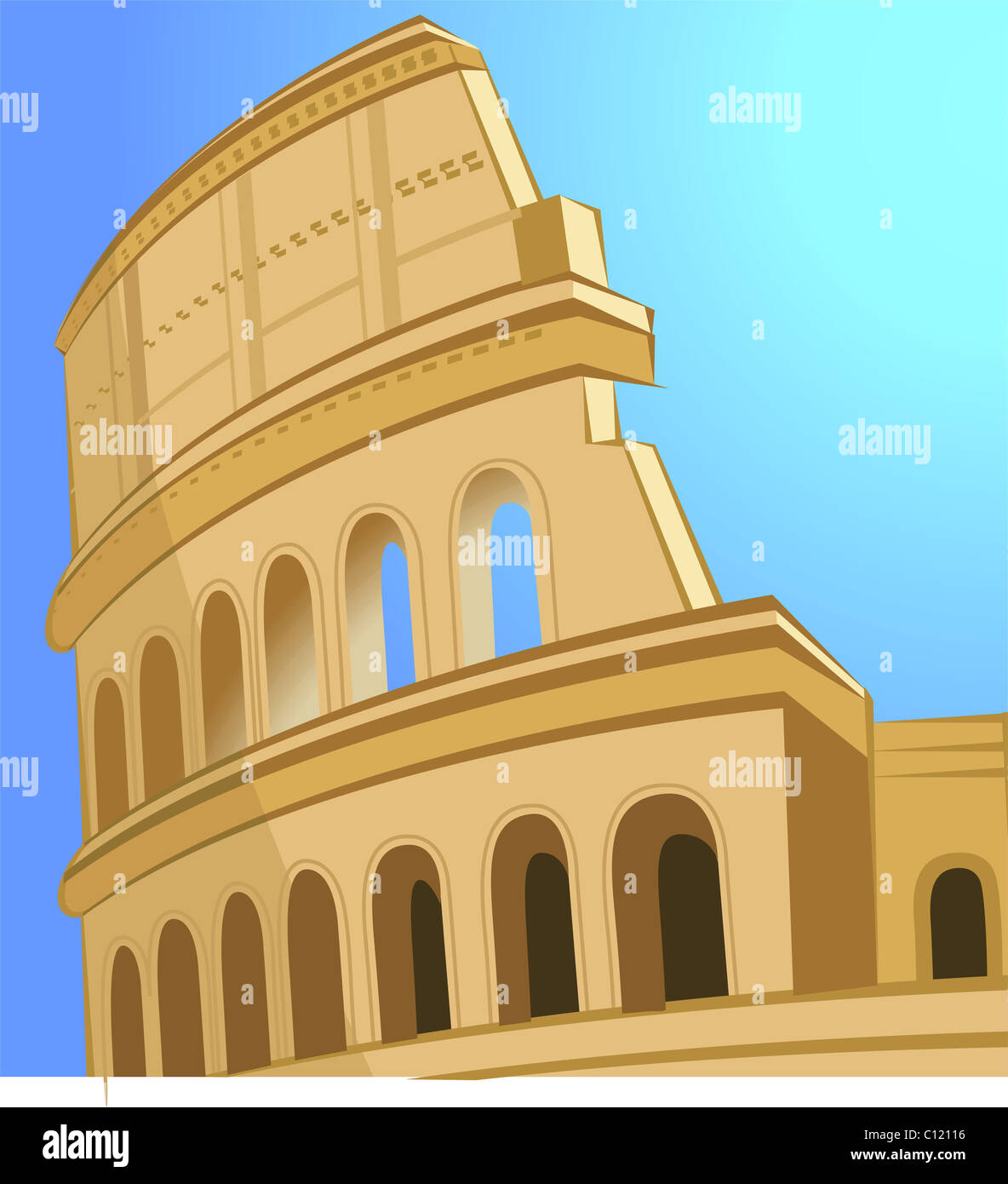 Roman coliseum illustration hi-res stock photography and images - Alamy