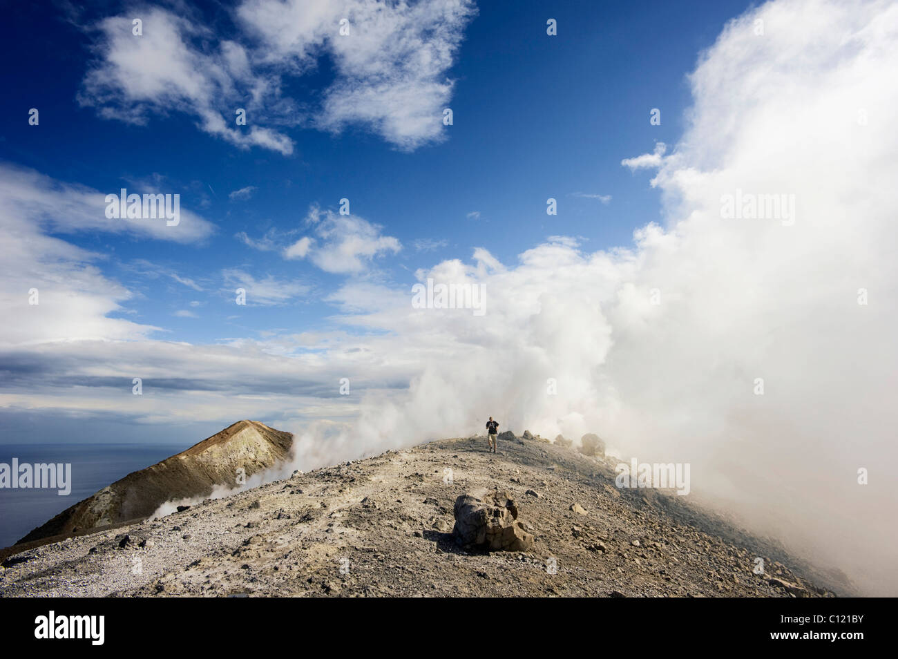 Volcano, Lipari, Aeolian Islands, Sicily, Italy, Europe Stock Photo - Alamy