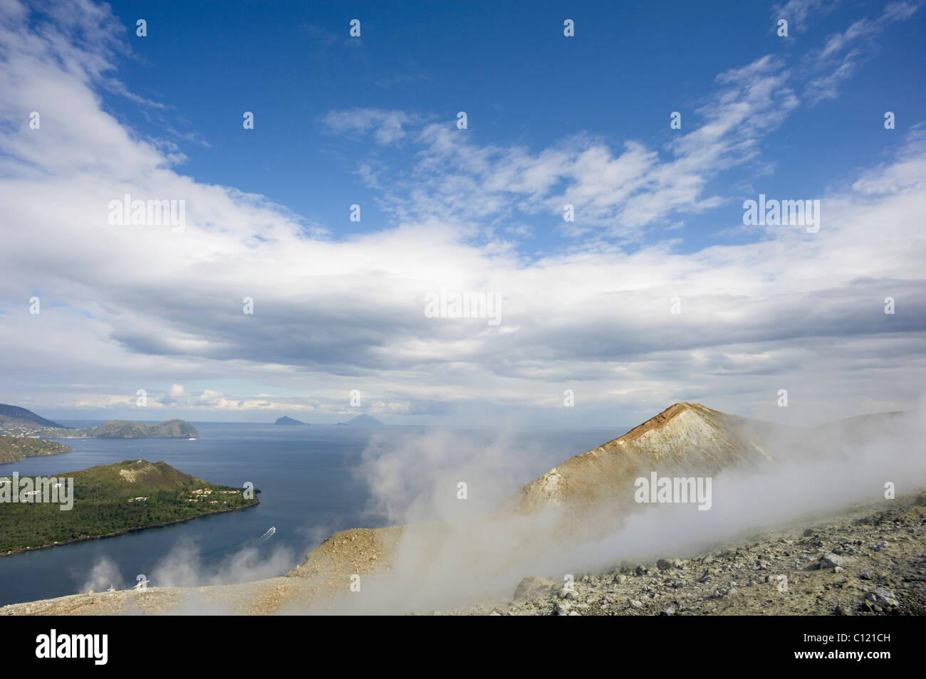 Volcano, Lipari, Aeolian Islands, Sicily, Italy, Europe Stock Photo - Alamy