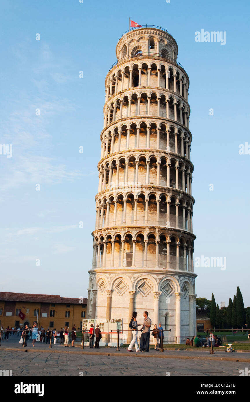 The Leaning Tower, Campanile, Pisa, Tuscany, Italy, Europe Stock Photo ...