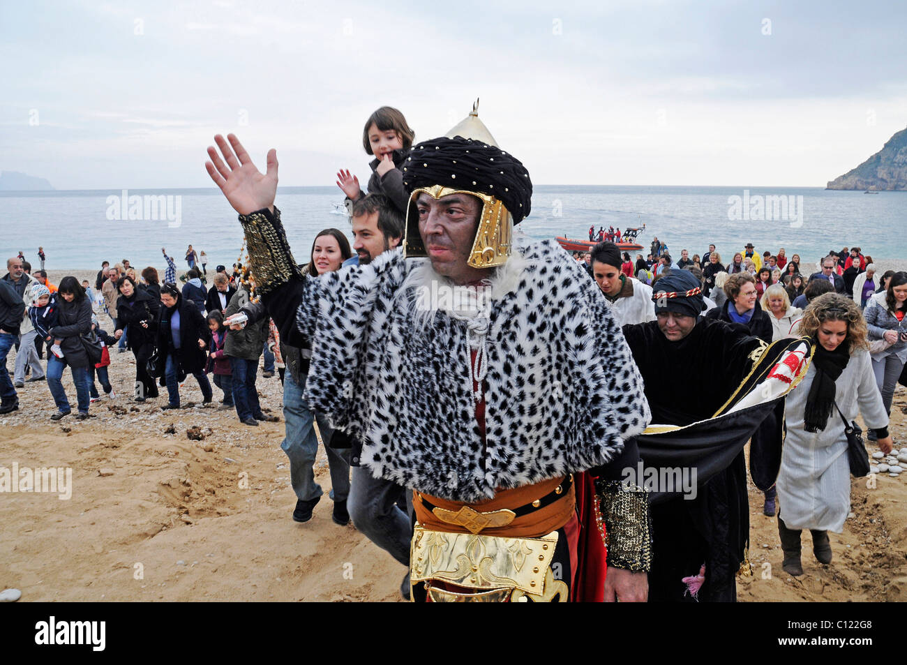 Epiphany, Three Wise Men wearing costumes to celebrate a religious ...