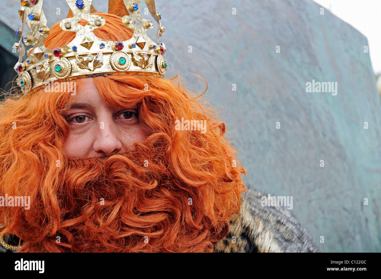 King with a red beard wearing a crown, Epiphany, Three Wise Men wearing ...