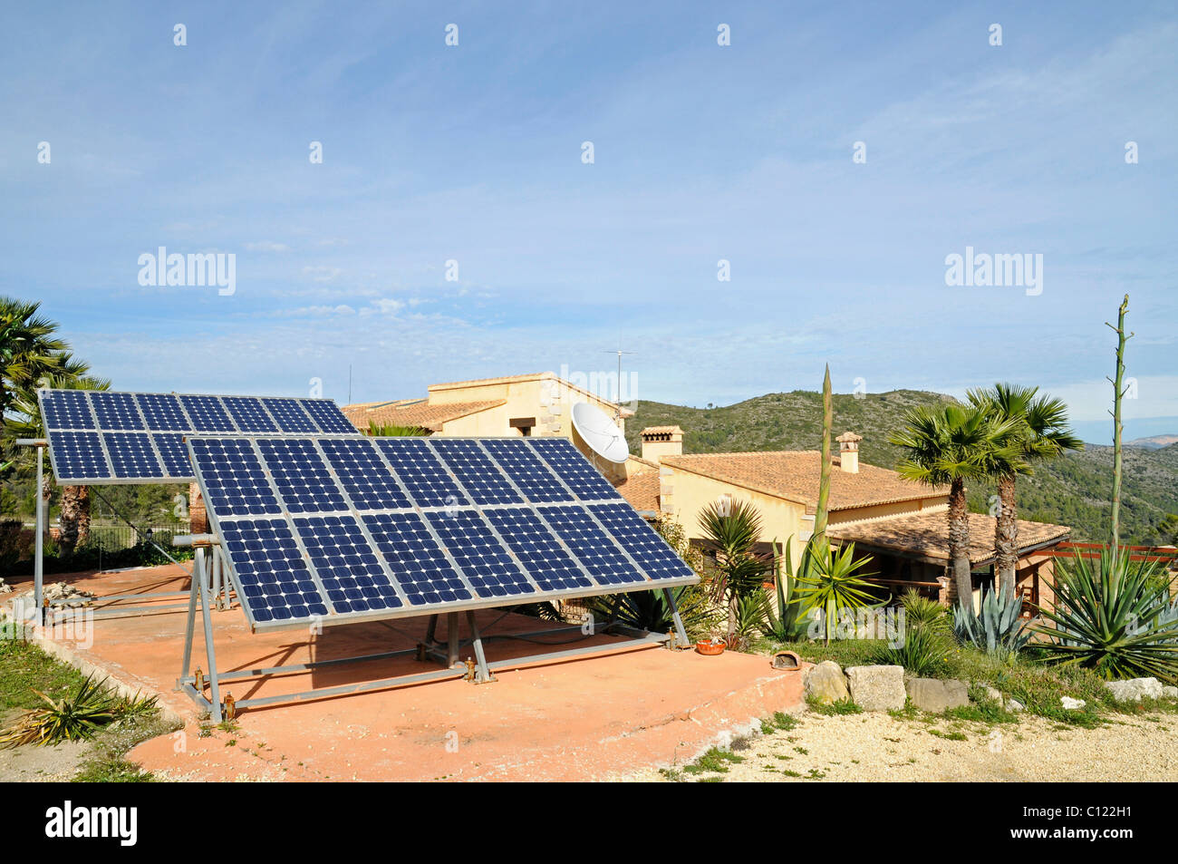 Solar panels house spain hi-res stock photography and images - Alamy