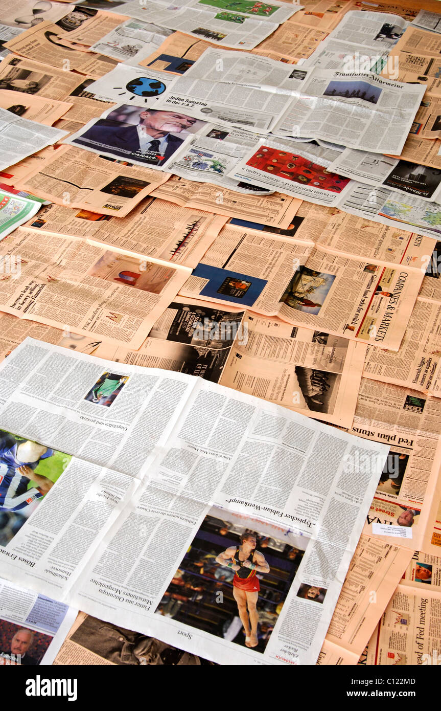 Open Newspaper Spread