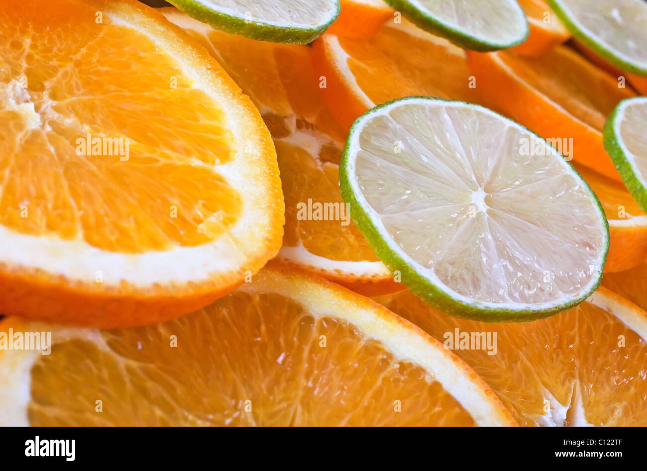 Orange lemon slices falling water hi-res stock photography and images - Alamy