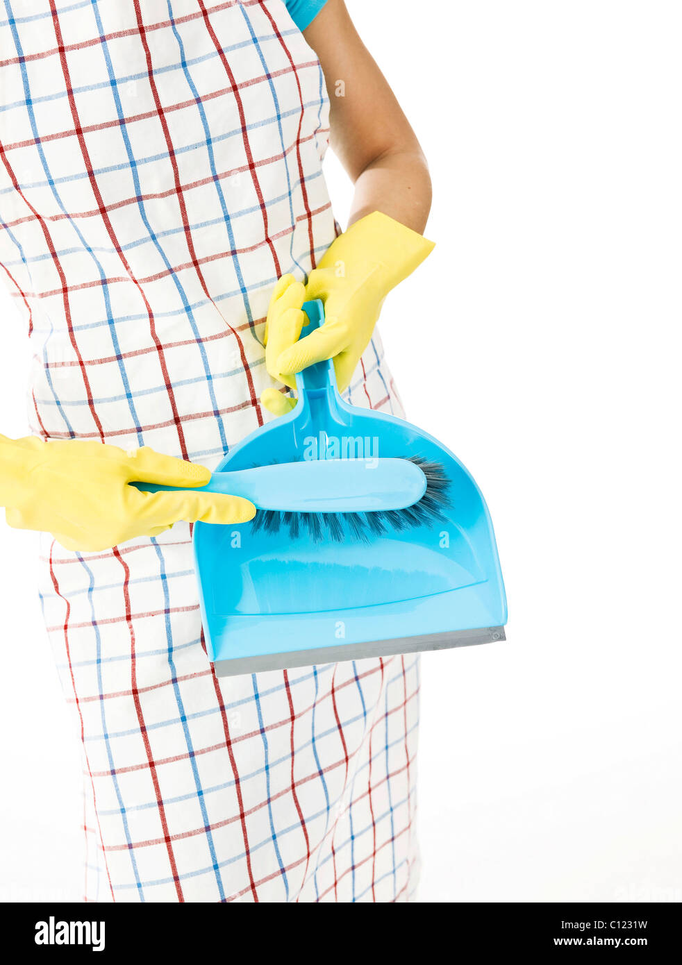 Cleaning lady at work Stock Photo - Alamy
