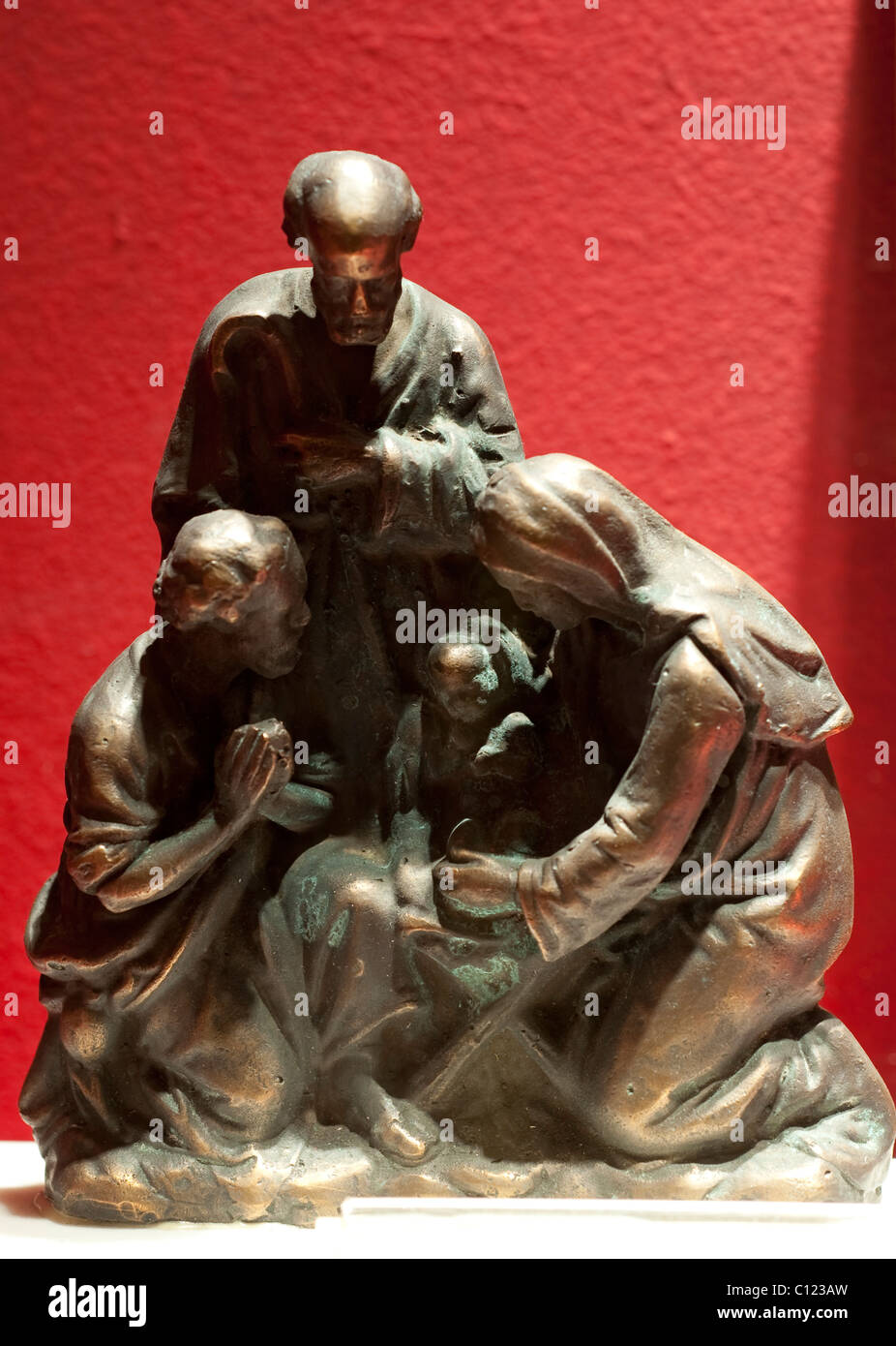 bronze figures: Holy family Stock Photo - Alamy