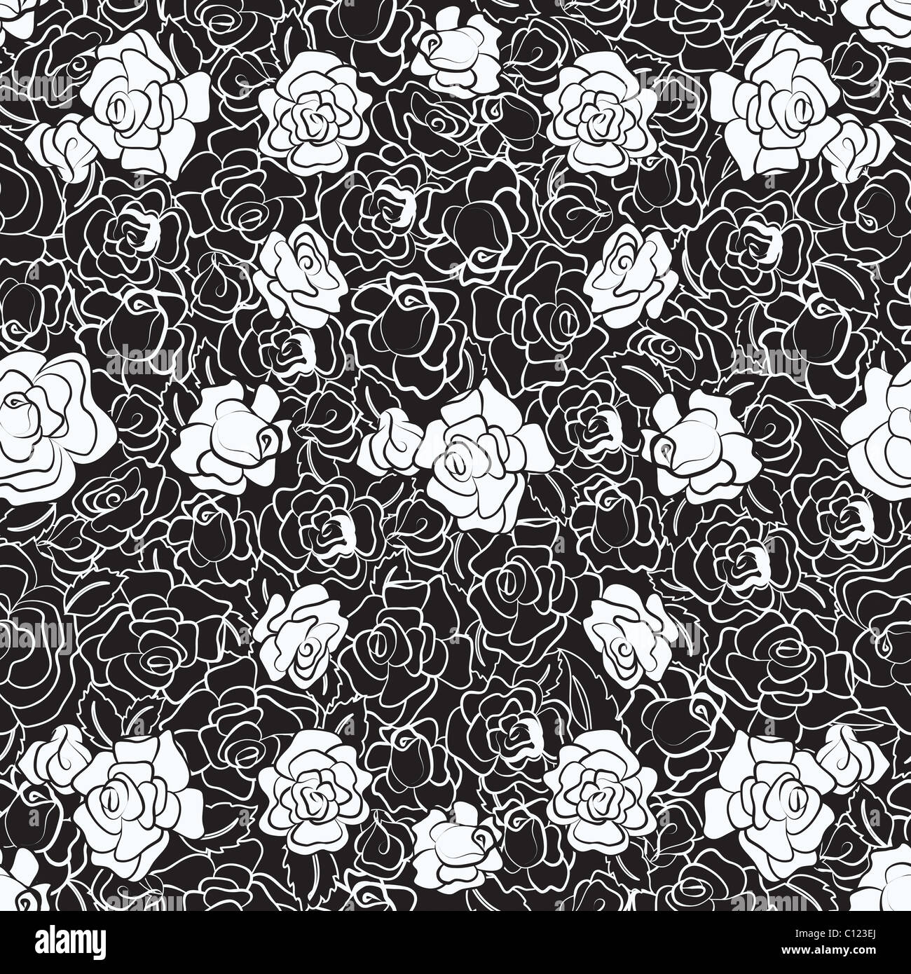 Rose Repeating Pattern Stock Photo - Alamy